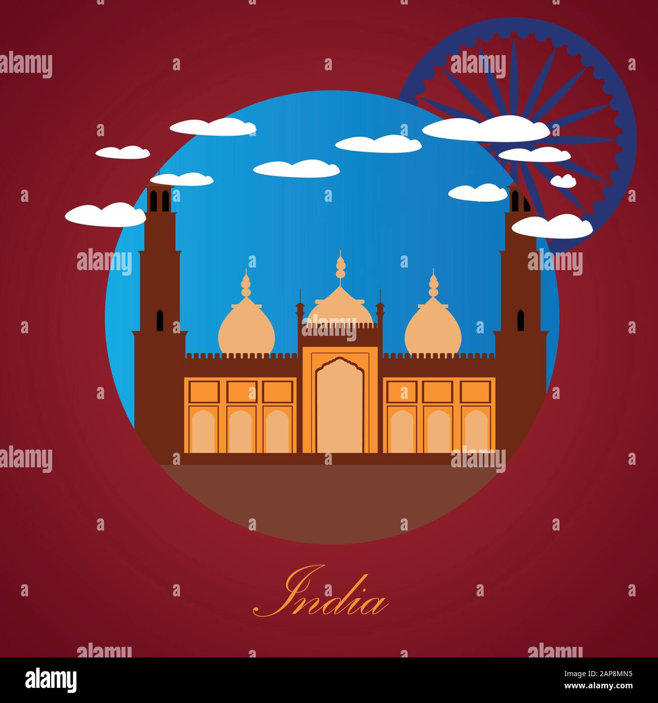 Famous place in india Stock Vector Image & Art - Alamy