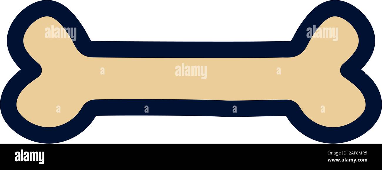 bone animal food snack icon on white background vector illustration ...