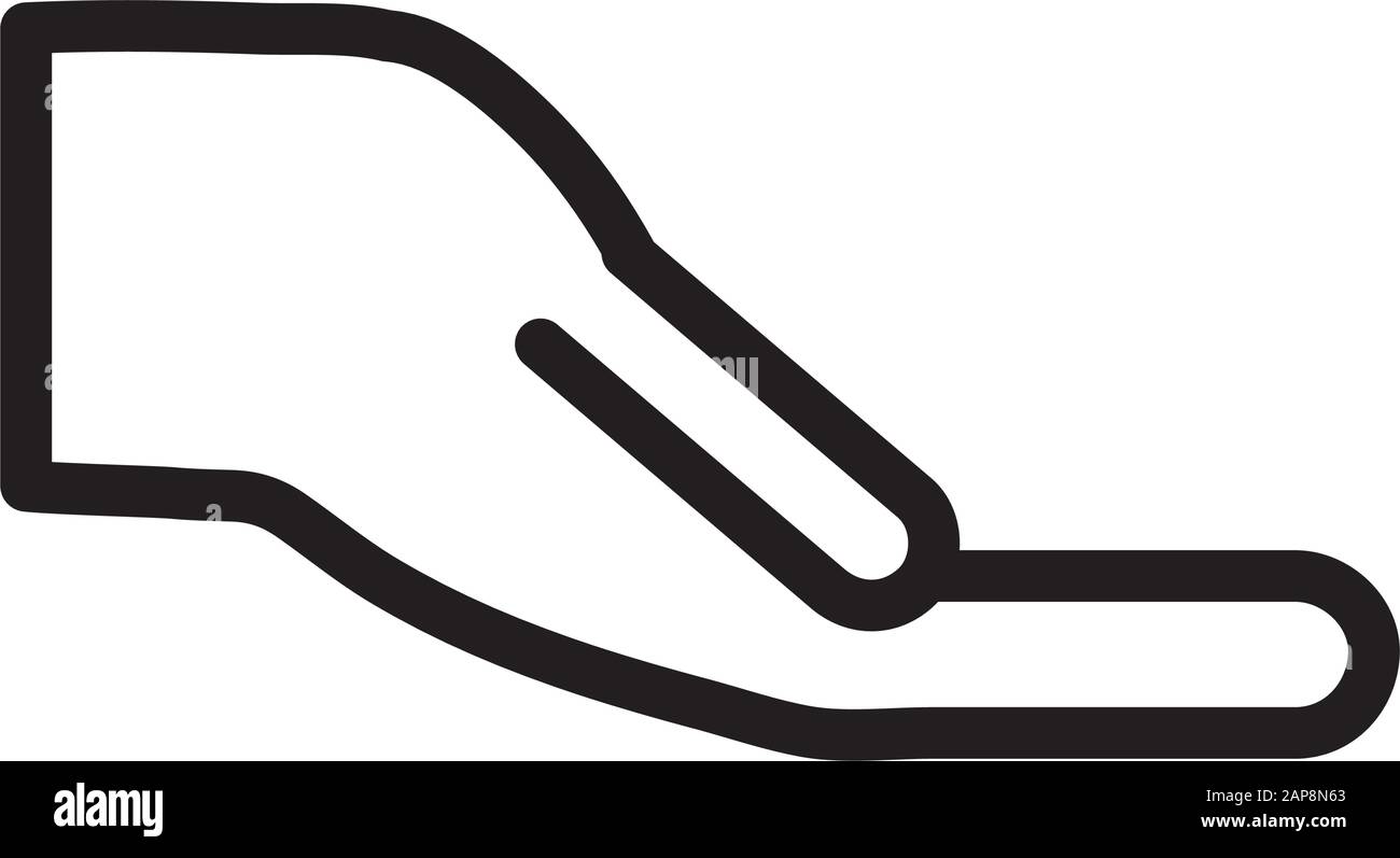 human hand help support gesture icon vector illustration Stock Vector ...