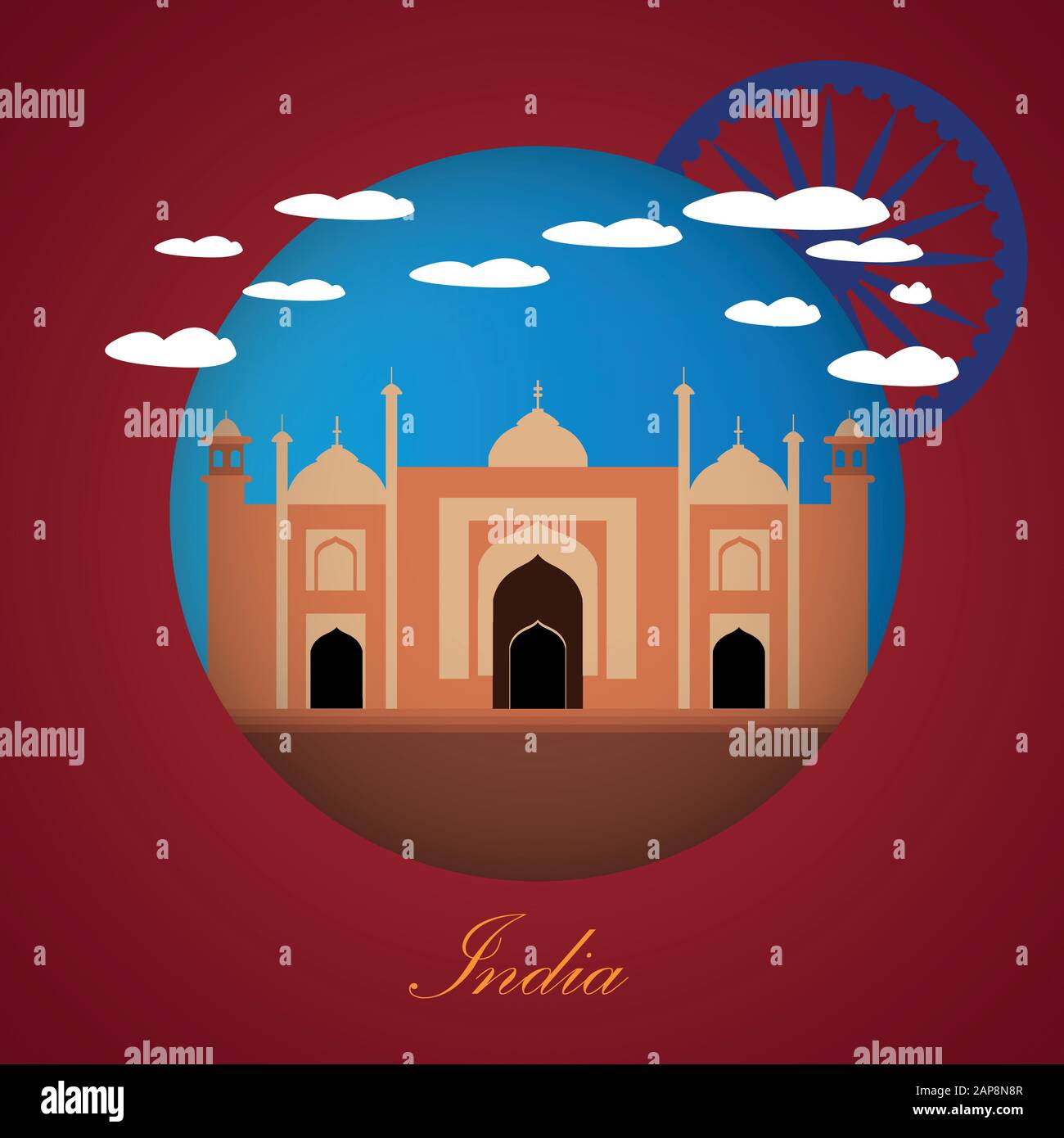 Famous place in india Stock Vector Image & Art - Alamy