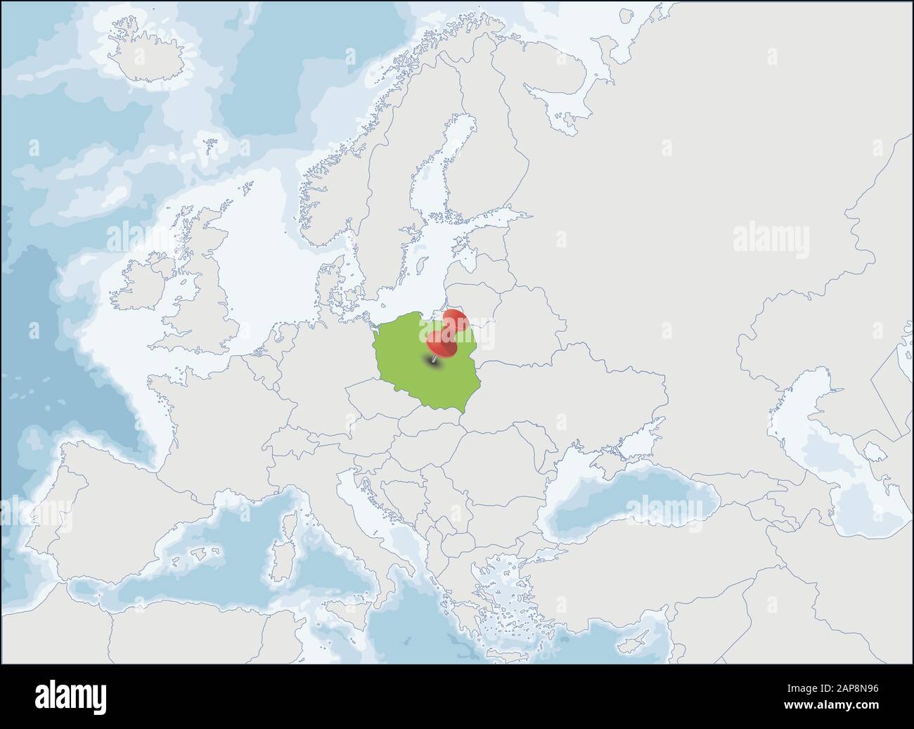 Poland map administrative division hi-res stock photography and images ...