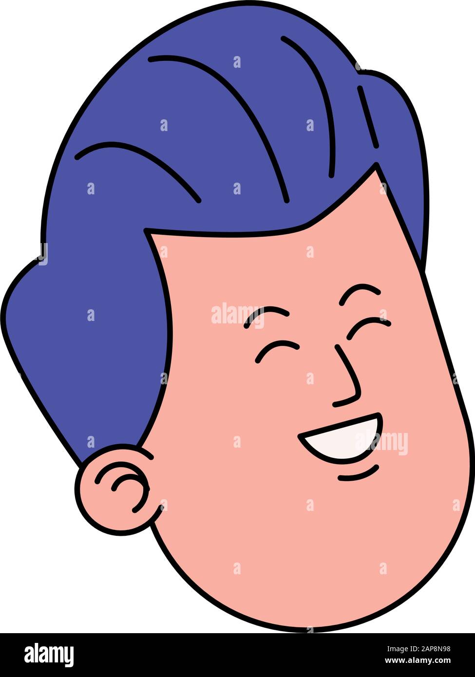 Cartoon man laughing icon Stock Vector Image & Art - Alamy