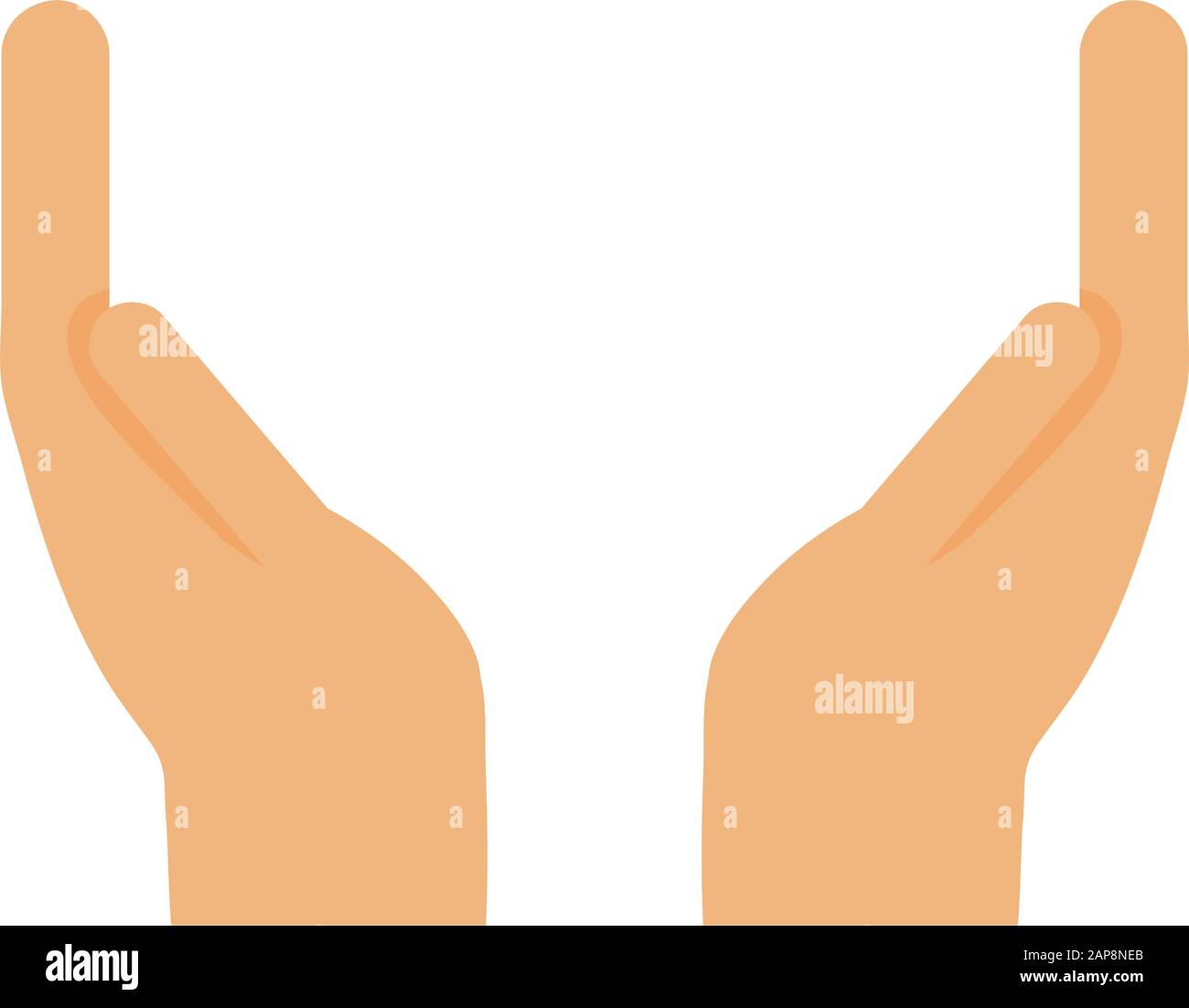hands support gesture saving symbol icon vector illustration Stock ...