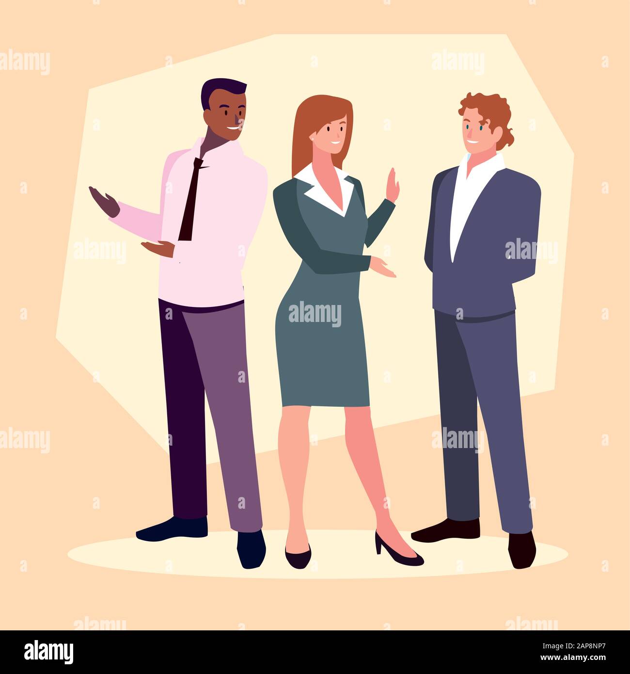 group of people business standing , business professional people vector ...