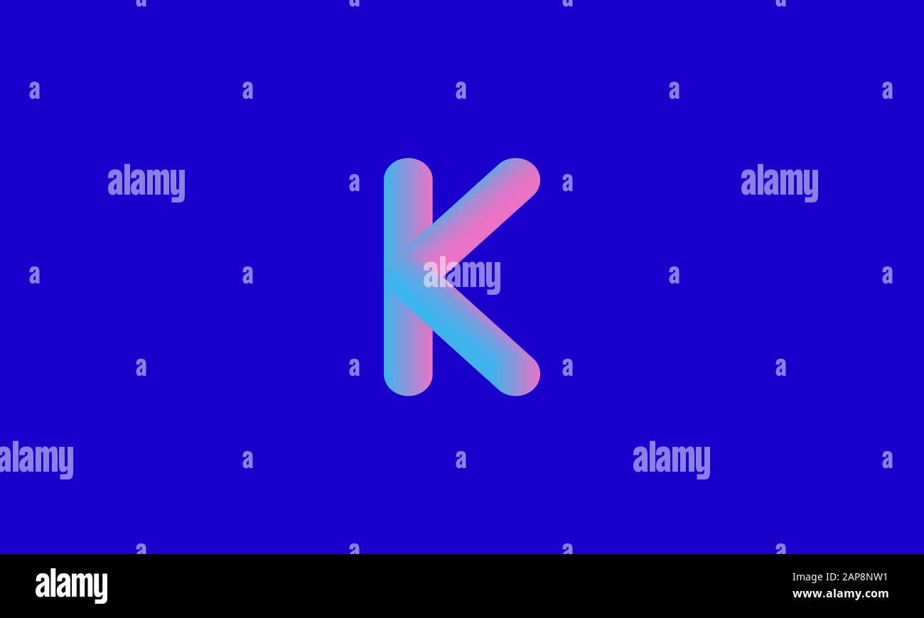 3d gradient letter k,3d letters k logo design,gradient k,3d decorative ...