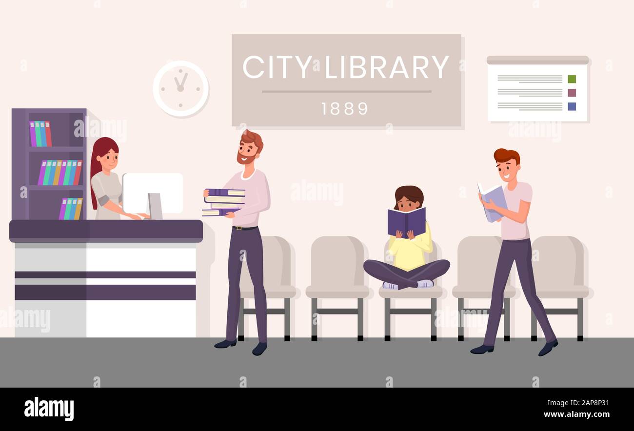 Borrow Books Cartoon