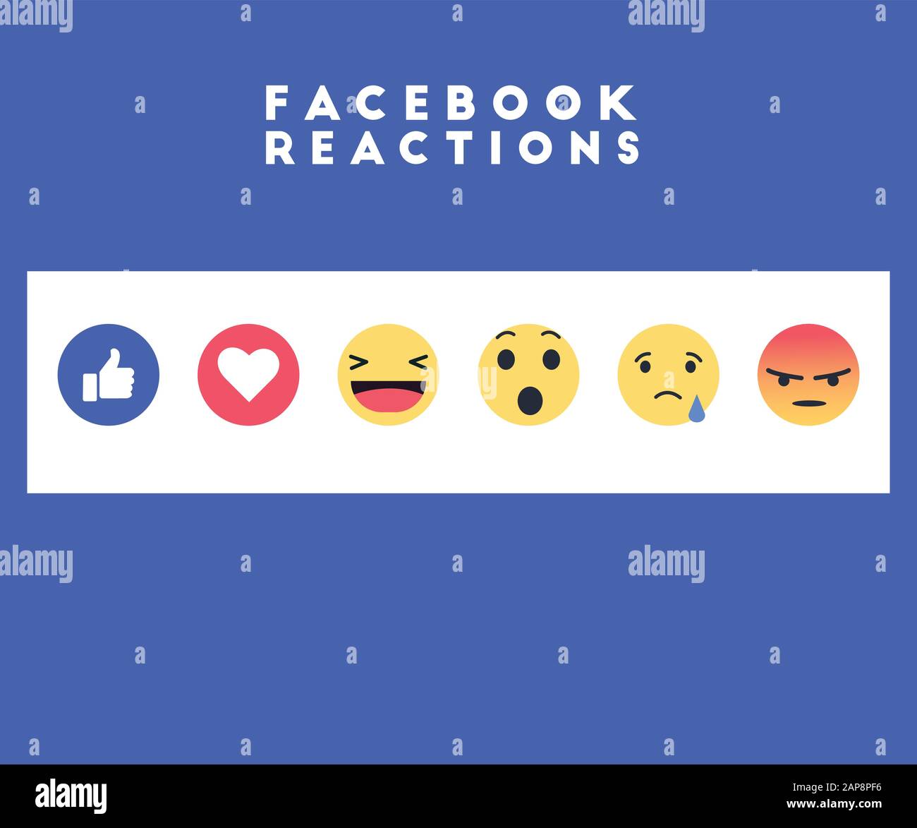 facebook reactions emotion set Stock Vector Image & Art - Alamy