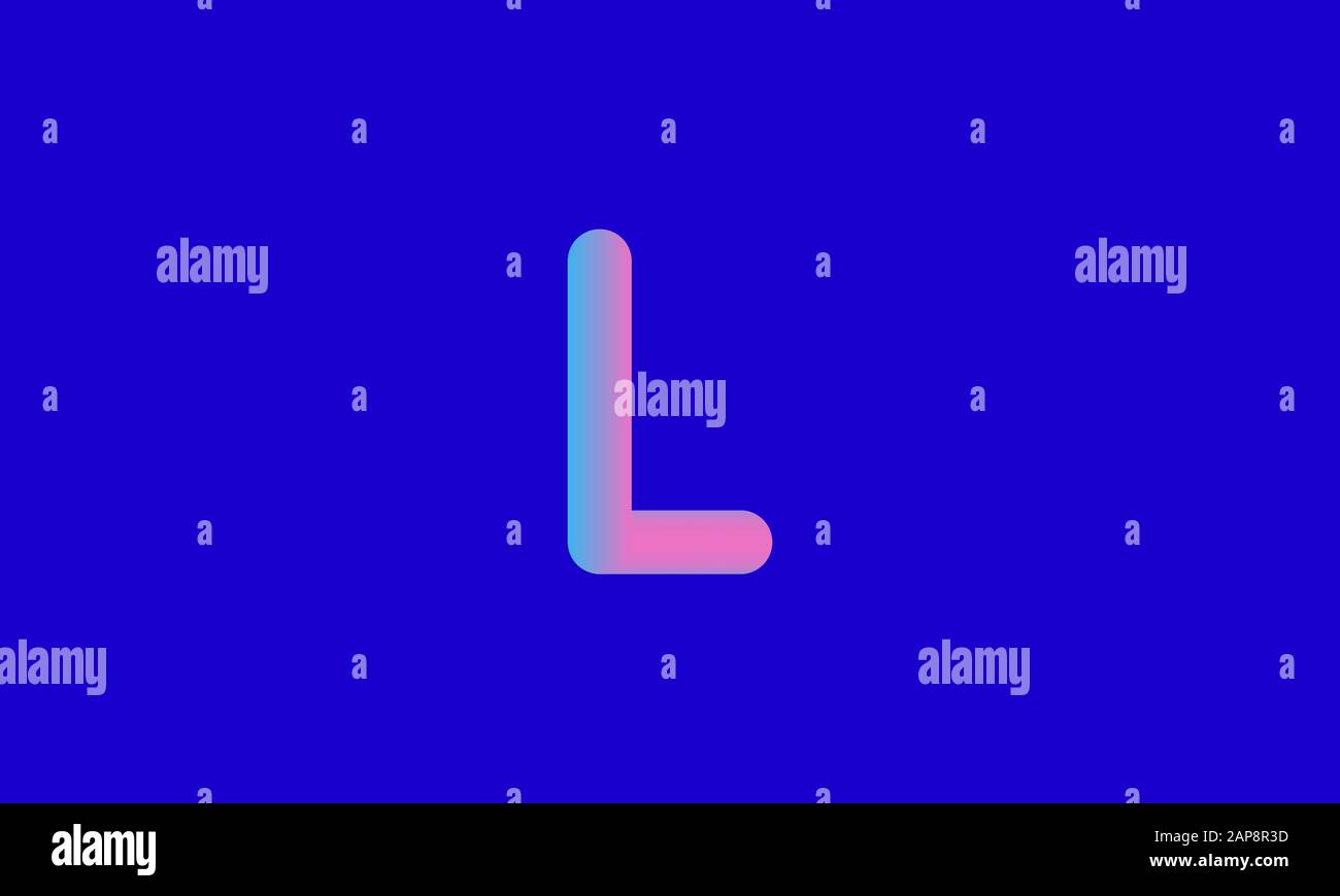 3d gradient letter L,3d letters L logo design,gradient L,3d decorative ...