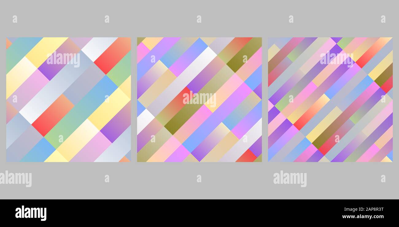 Seamless diagonal stripe pattern background design set - abstract vector graphic Stock Vector ...