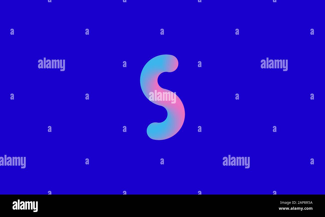 3d gradient letter s,3d letters s logo design,gradient s,3d decorative ...