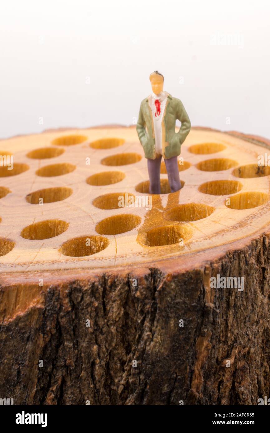 Little wood human doll hi-res stock photography and images - Alamy