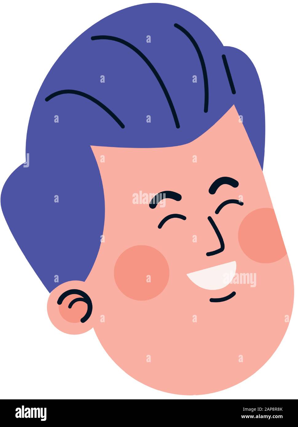 Cartoon man laughing icon, colorful design Stock Vector Image & Art - Alamy