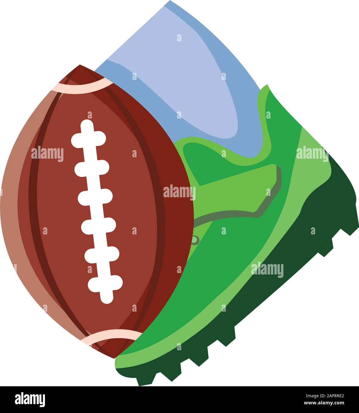 Ball and shoe design, American football super bowl sport hobby ...