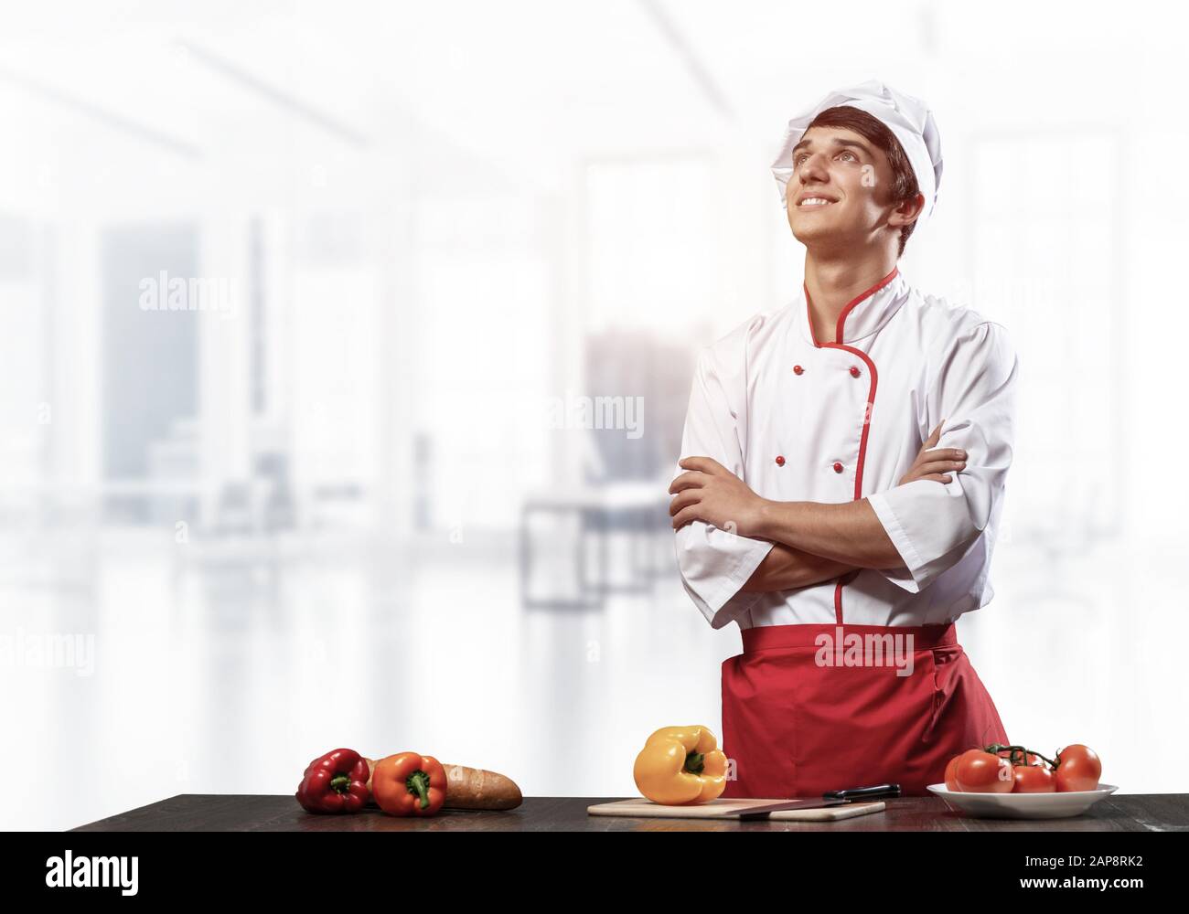 Young person presentation folded arms hi-res stock photography and ...