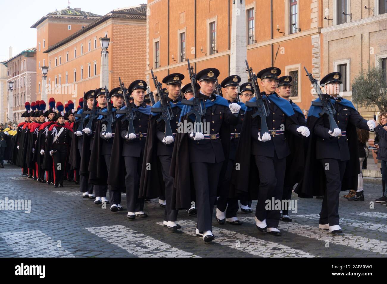 Vatican City, 25th December, 2019. The Military Corps parade during the ...