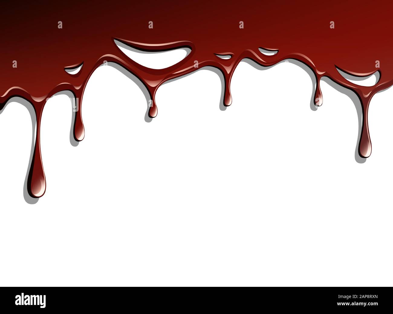 Melting white chocolate in Stock Vector Images - Alamy