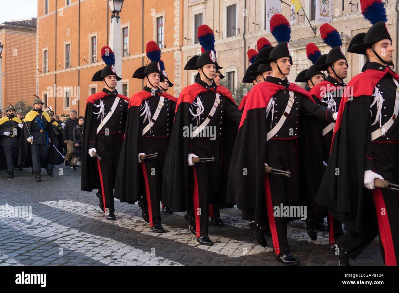 Vatican City, 25th December, 2019. The Military Corps parade during the ...