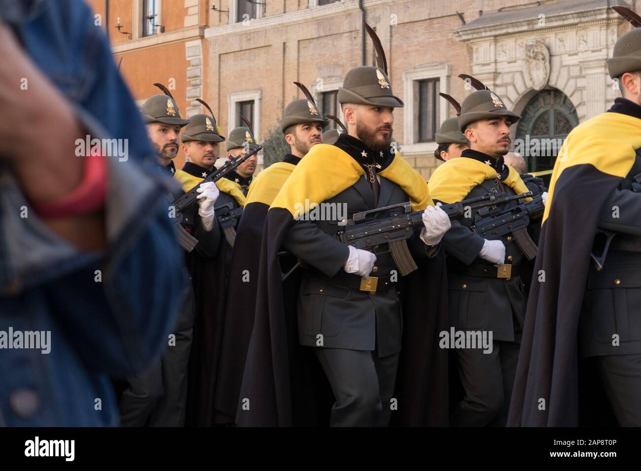 Vatican City, 25th December, 2019. The Military Corps parade during the ...