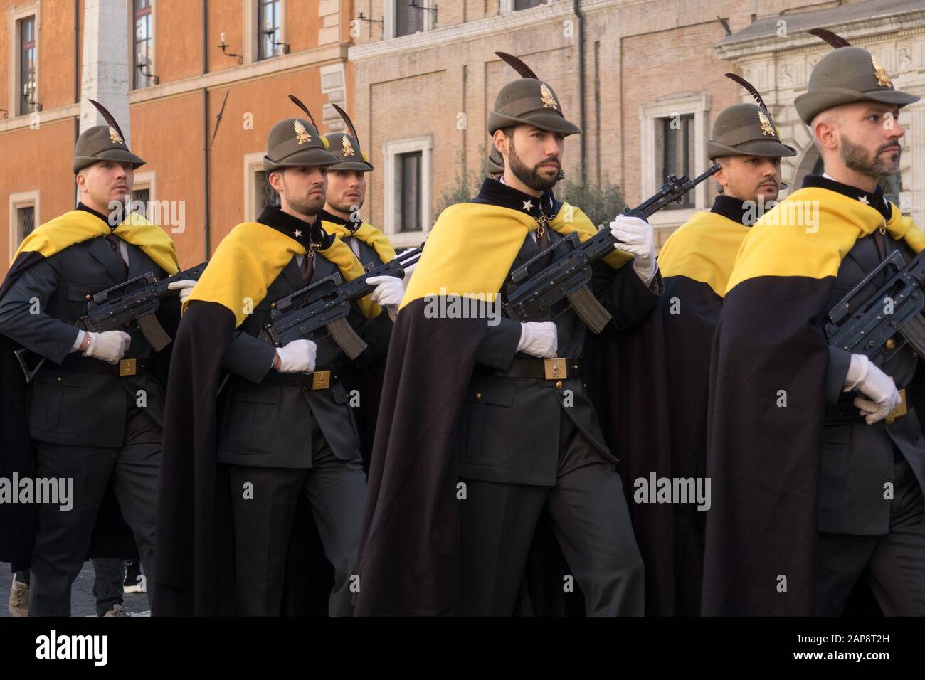 Vatican City, 25th December, 2019. The Military Corps parade during the ...