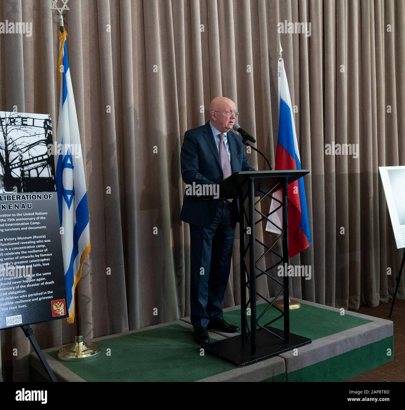 New York United States 21st Jan 2020 Russia Ambassador Vassily