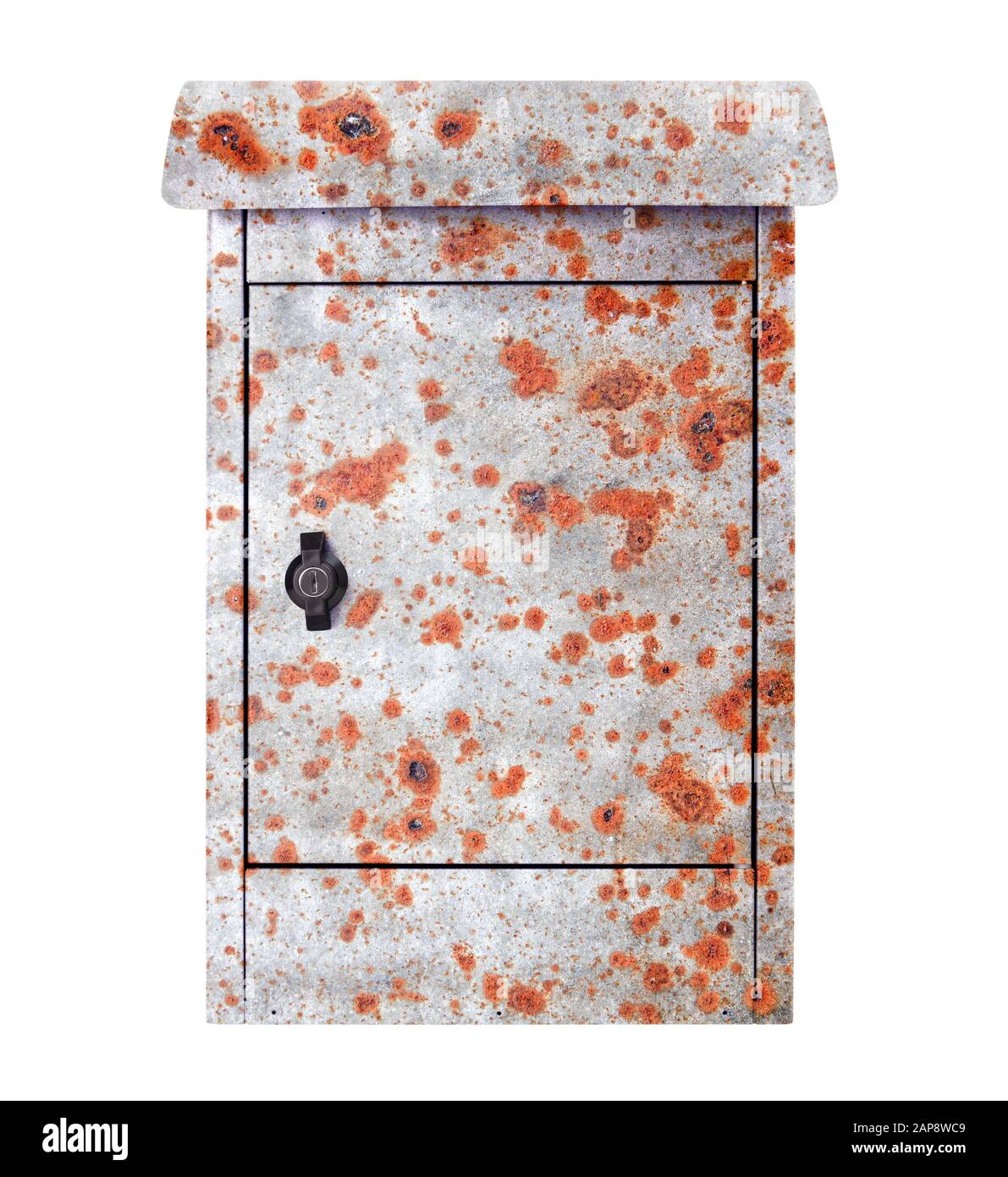 Modern letter-box isolated on a white background Stock Photo - Alamy