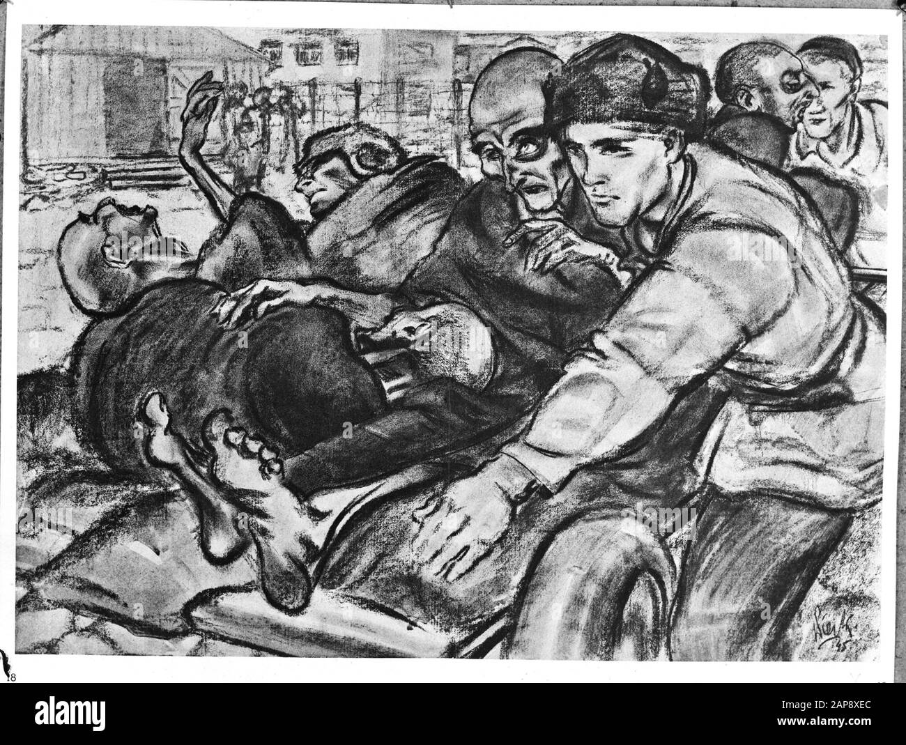 Buchenwald. Drawing of Henri Pieck Date: 28 December 1945 Keywords ...