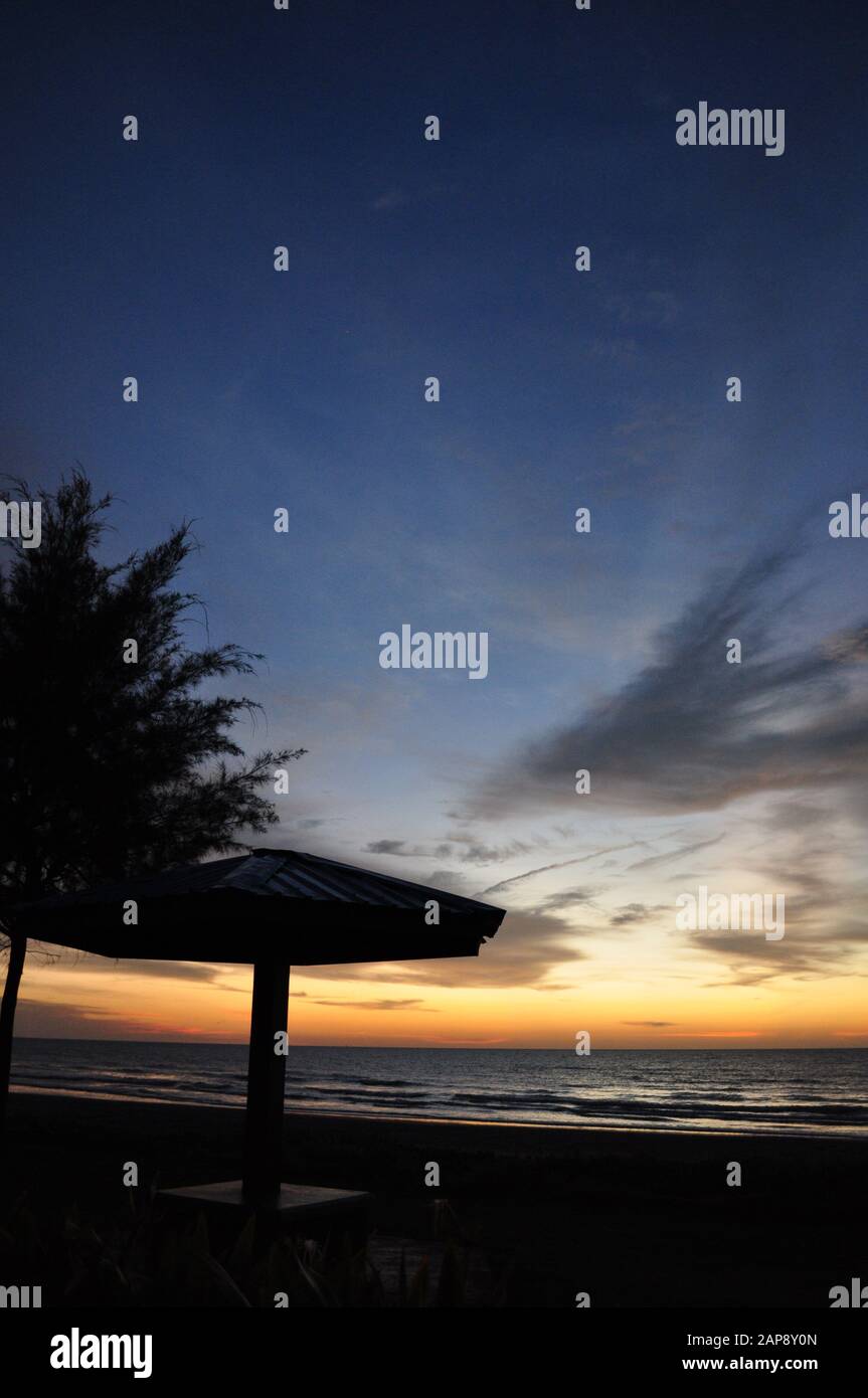 Miri, Sarawak / Malaysia - April 2011: The beautiful beaches of Luak ...