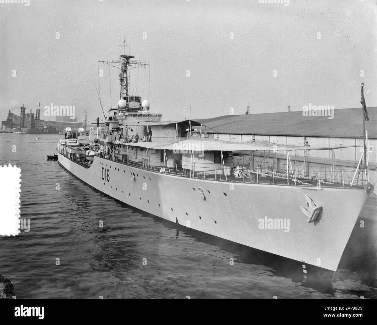 British warship in Amsterdam port St. Kitts Date: July 1, 1952 Keywords ...