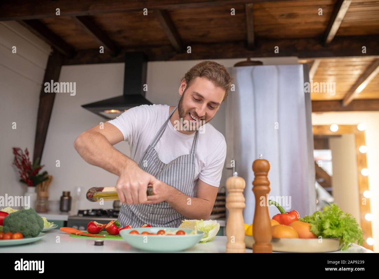 Putting oil hi-res stock photography and images - Alamy