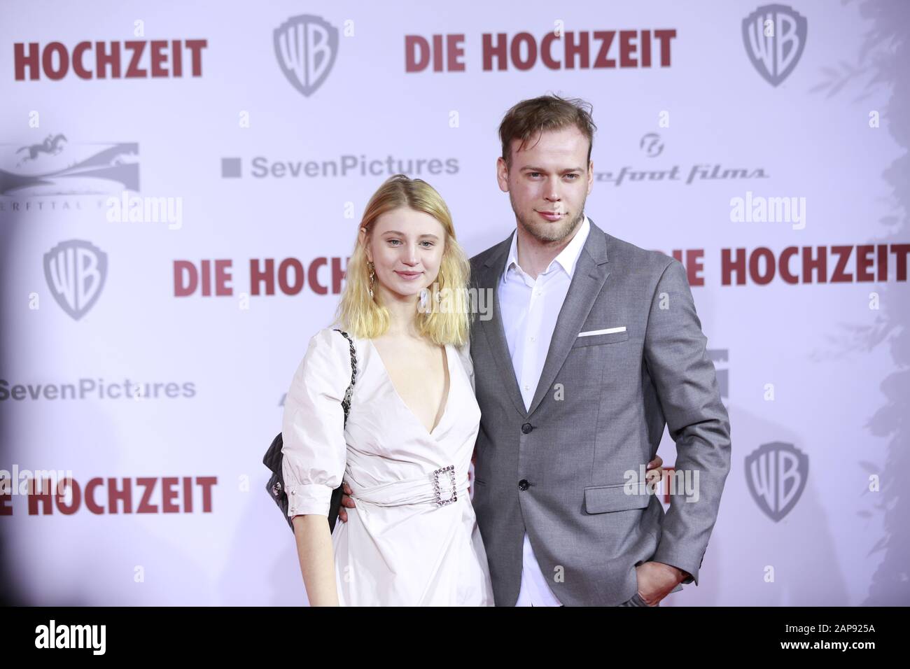 01/21/2020, Berlin, Germany, Trixi Giese and her boyfriend Felix attend ...