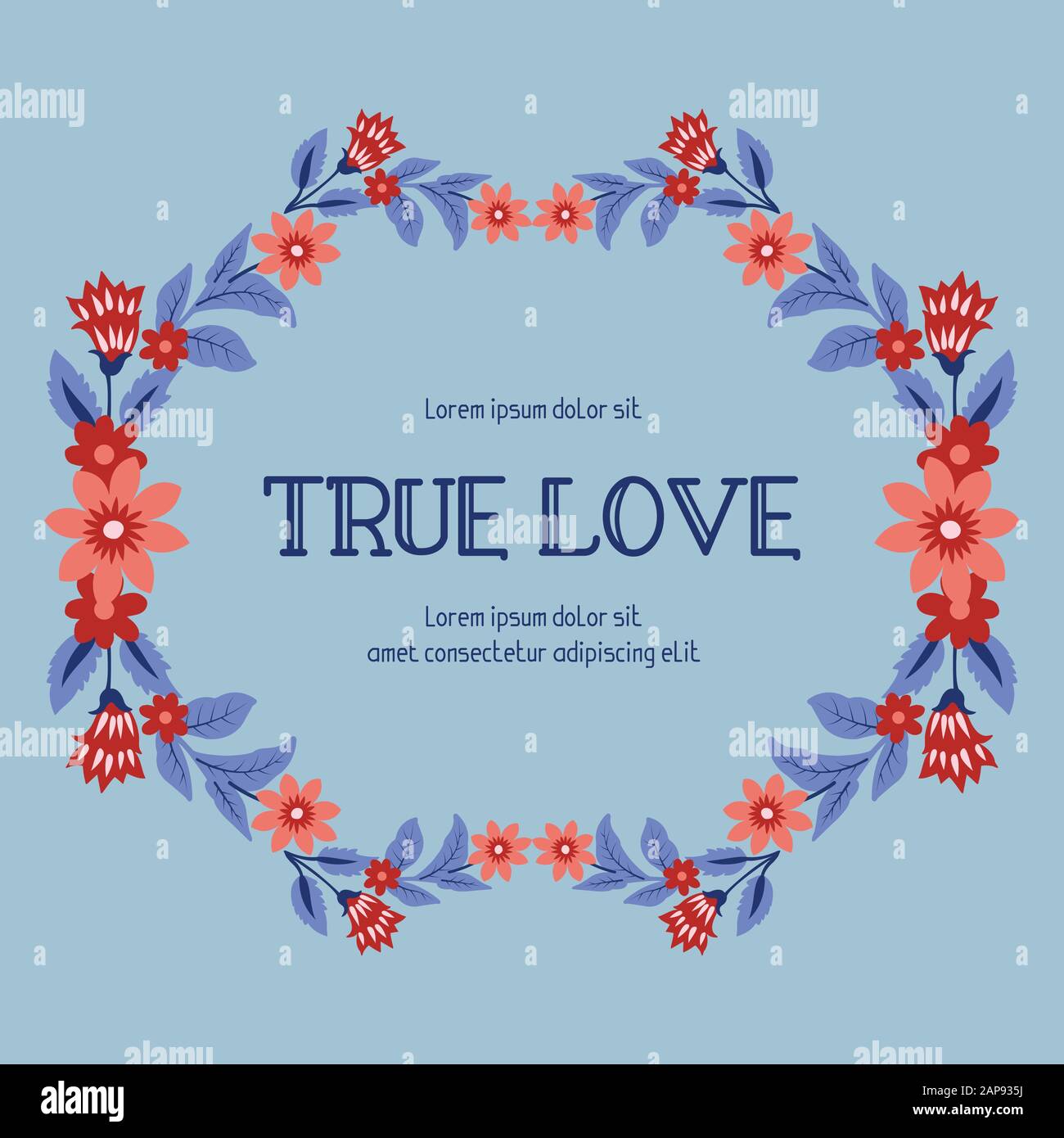 Seamless of leaf and red wreath frame, for true love invitation cards ...