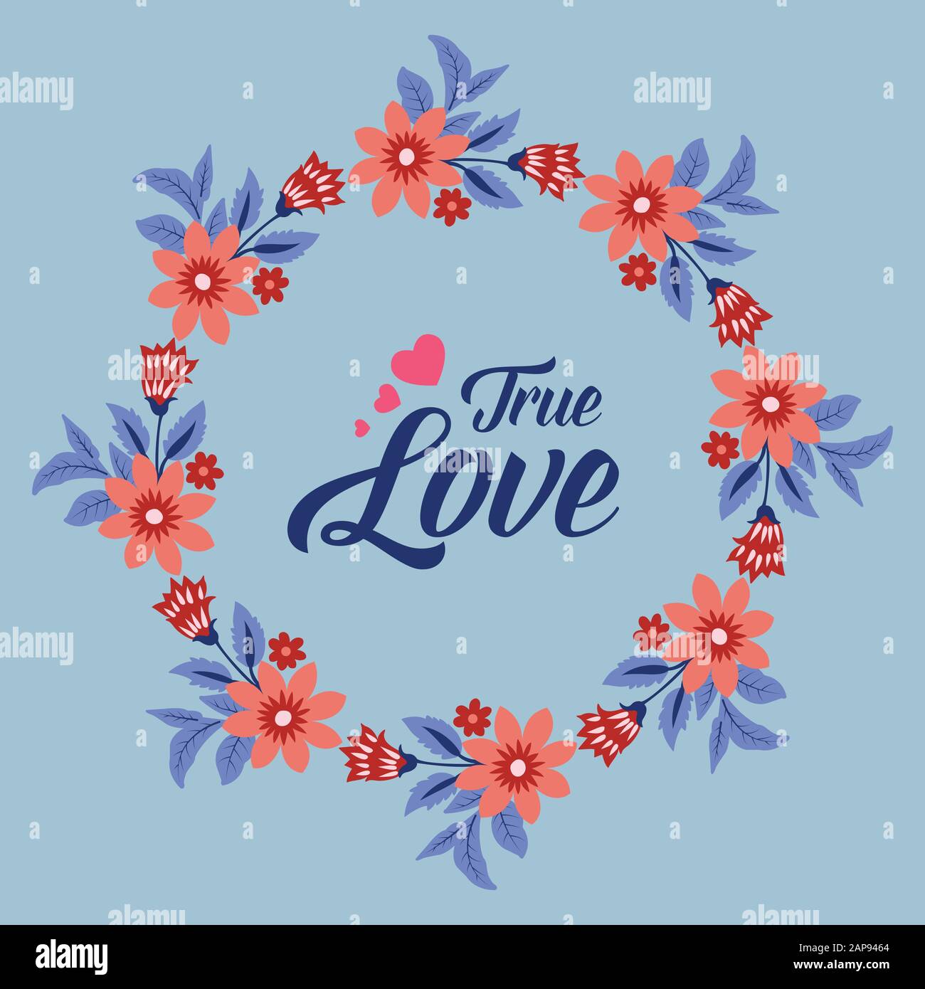 Seamless of leaf and red wreath frame, for true love invitation cards ...