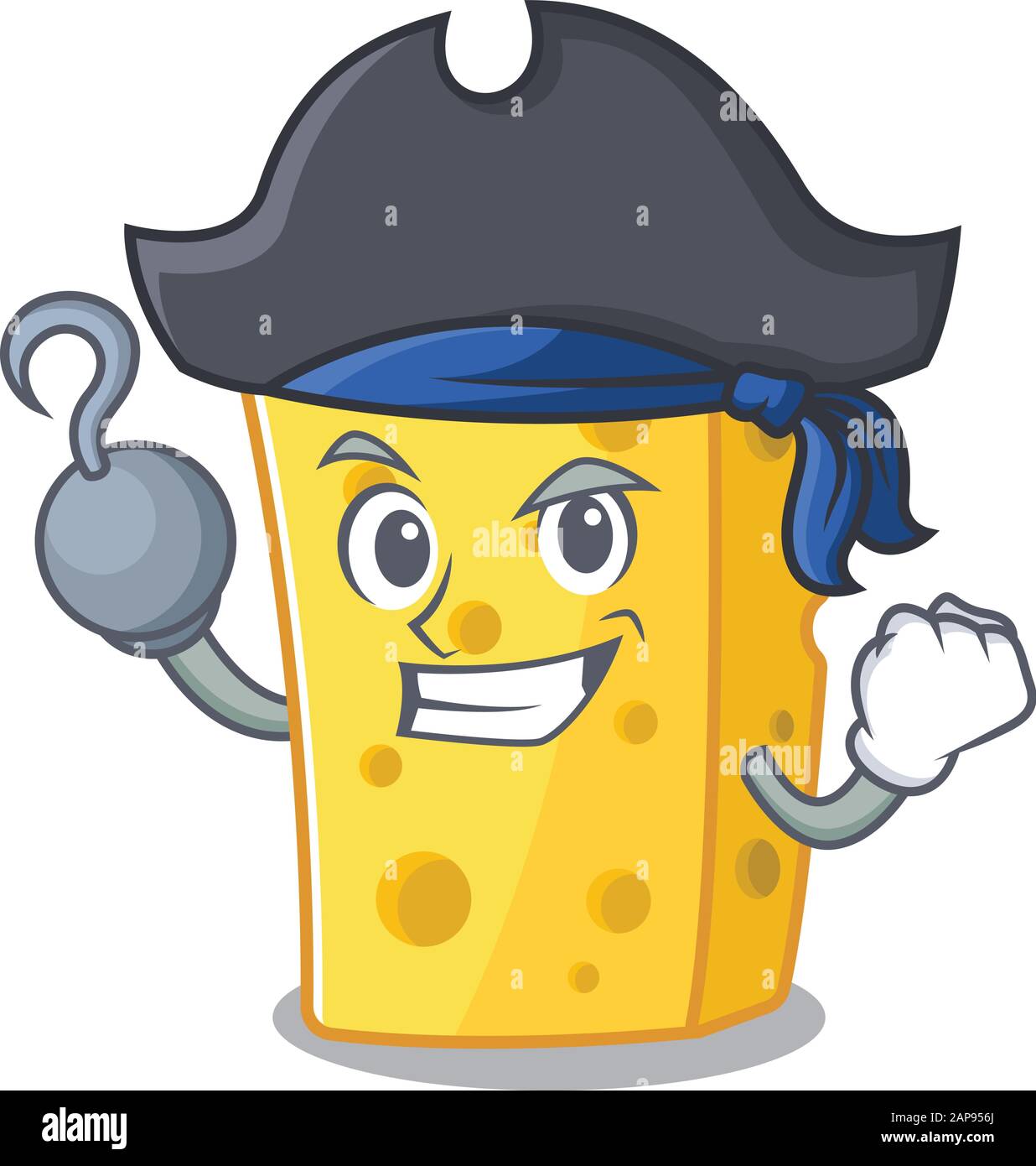 cool and funny emmental cheese cartoon style wearing hat Stock Vector ...