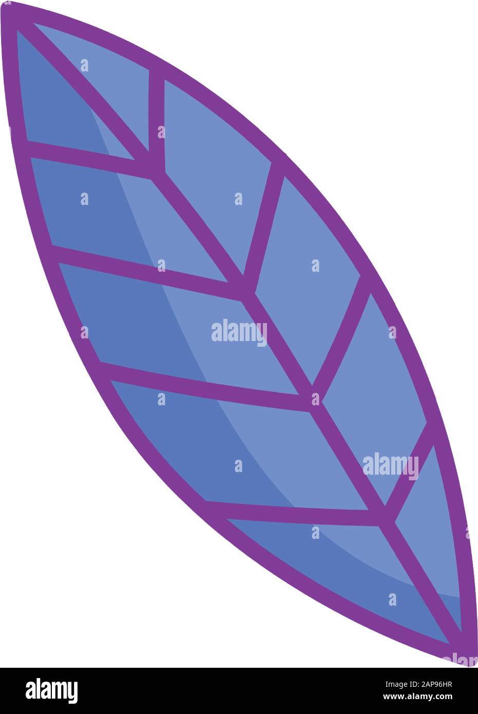 purple leaf foliage botanical ecology nature icon vector illustration ...