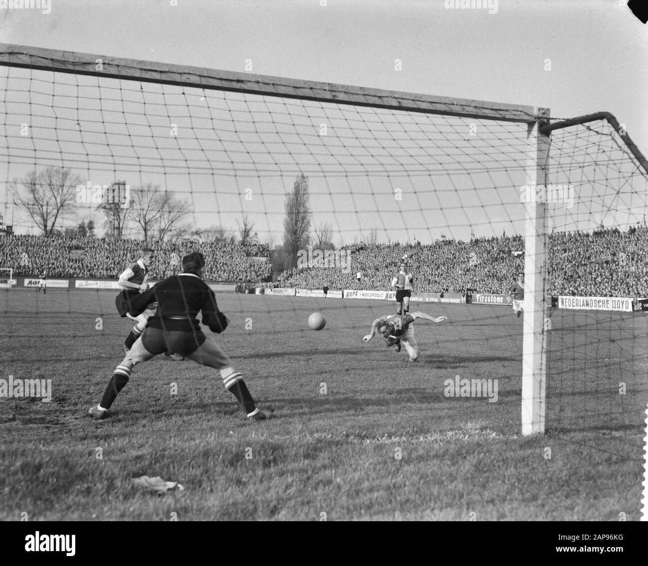 First goal scored Black and White Stock Photos & Images - Alamy