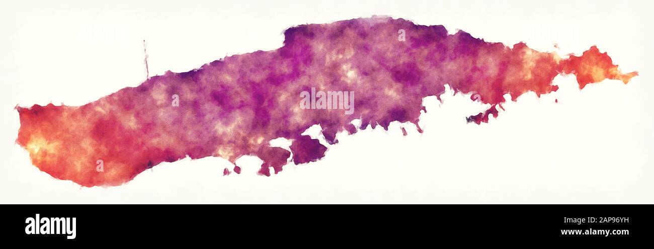 Vieques travel map hi-res stock photography and images - Alamy
