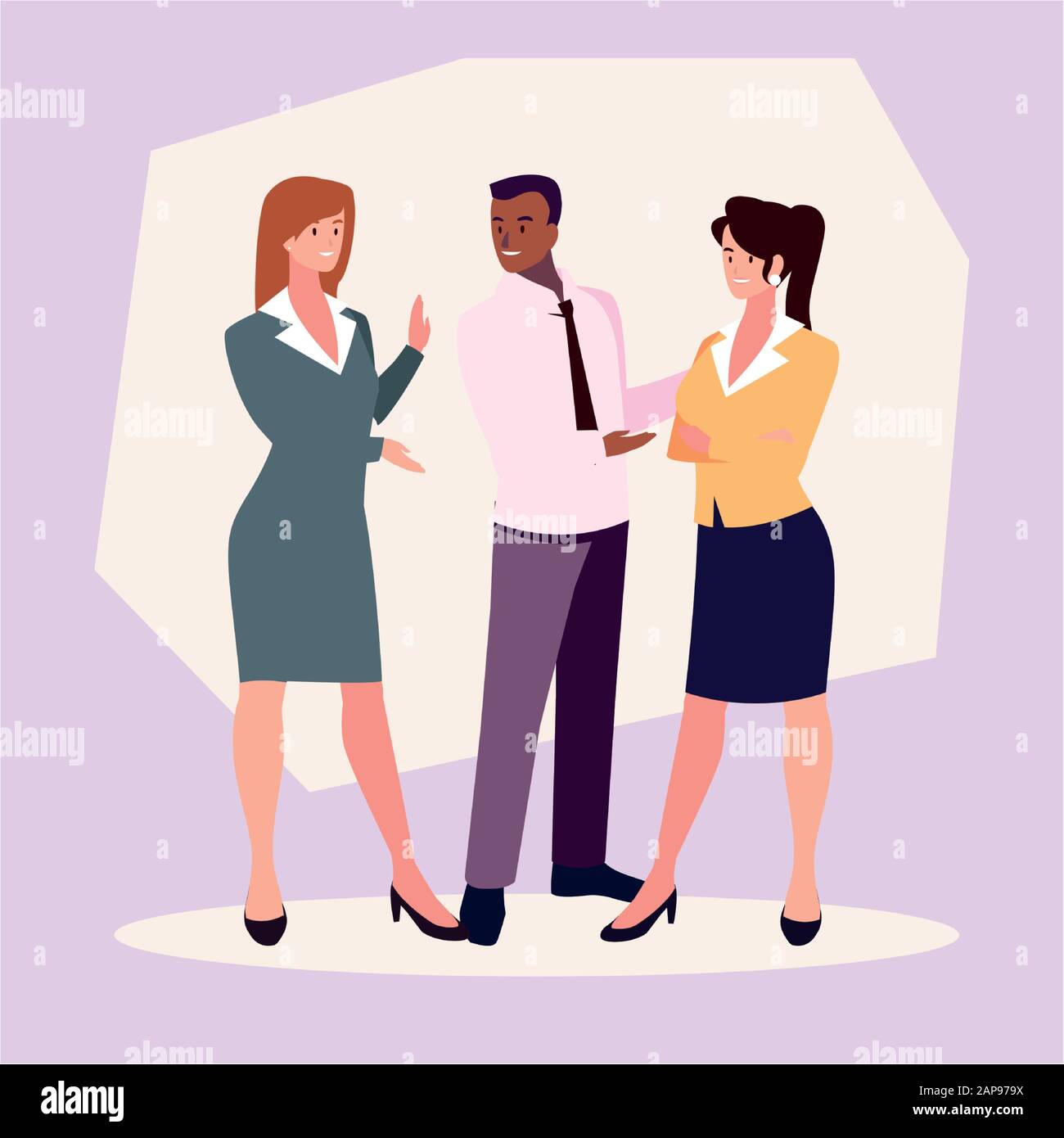 group of people business standing , business professional people vector ...