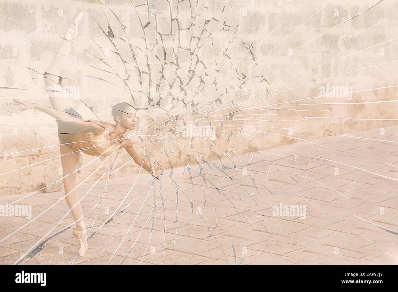 the dancer and her fragility Stock Photo - Alamy