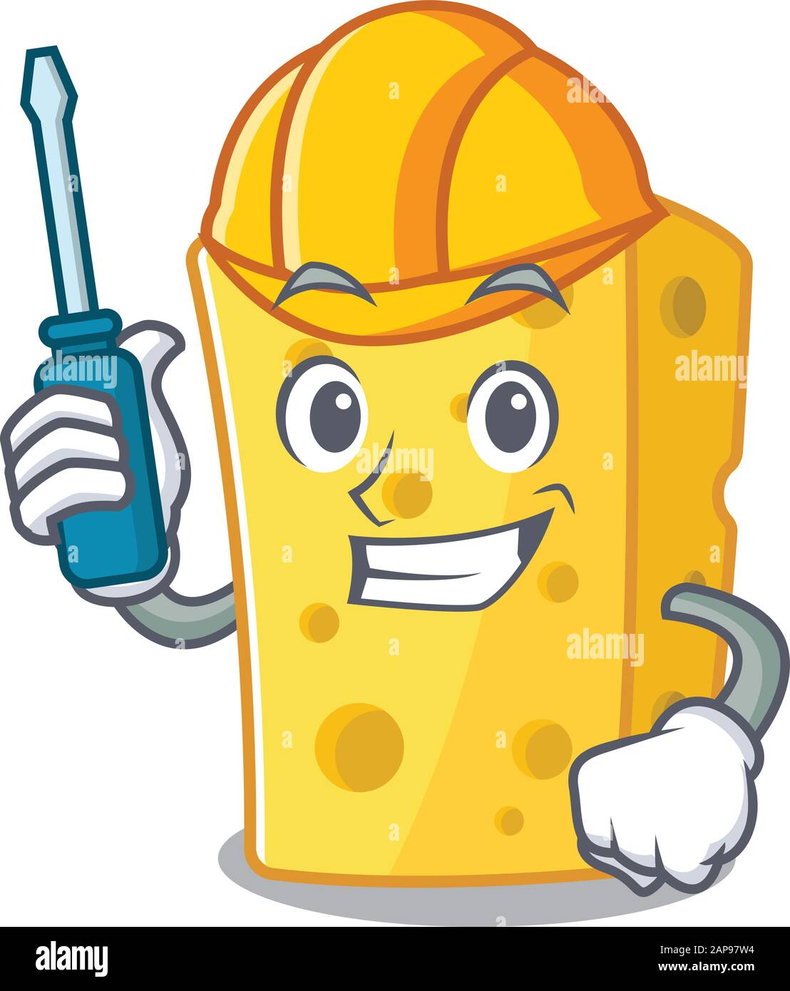 Cool automotive emmental cheese in cartoon character style Stock Vector ...