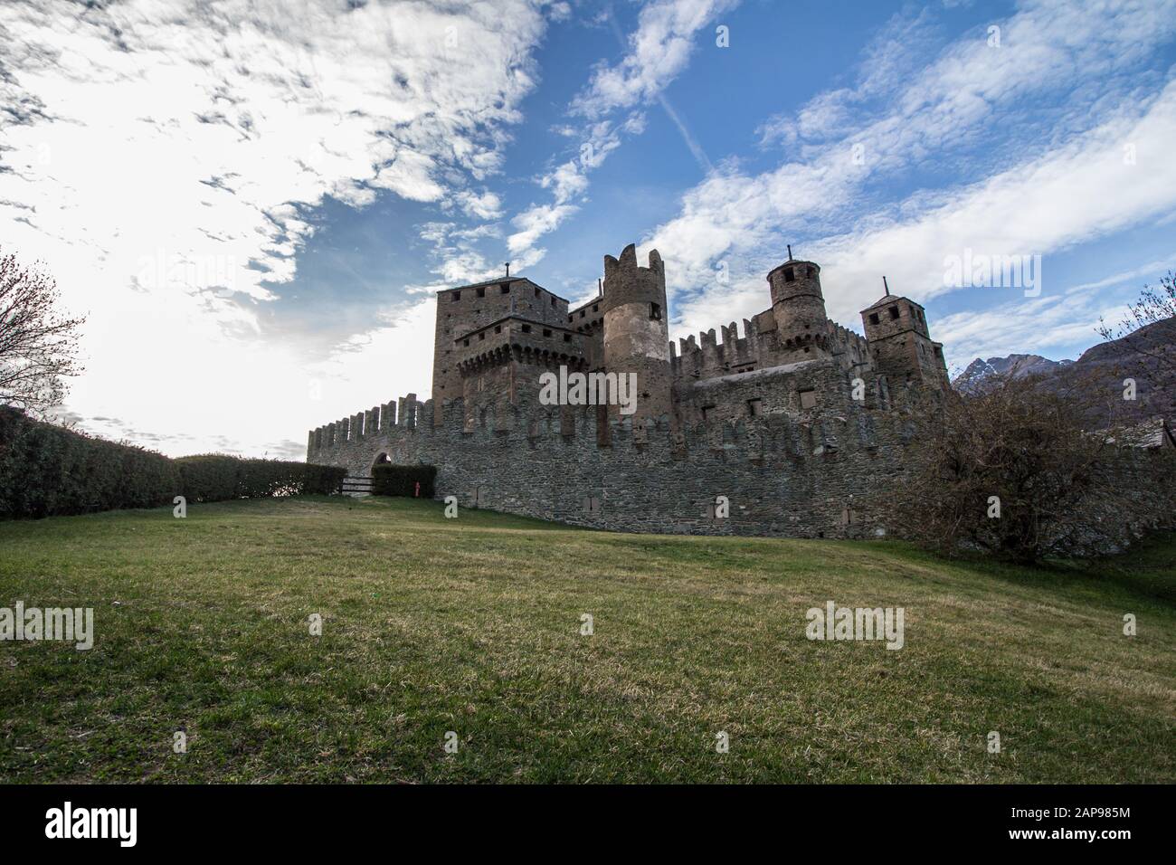 Fenis castle architecture hi-res stock photography and images - Alamy