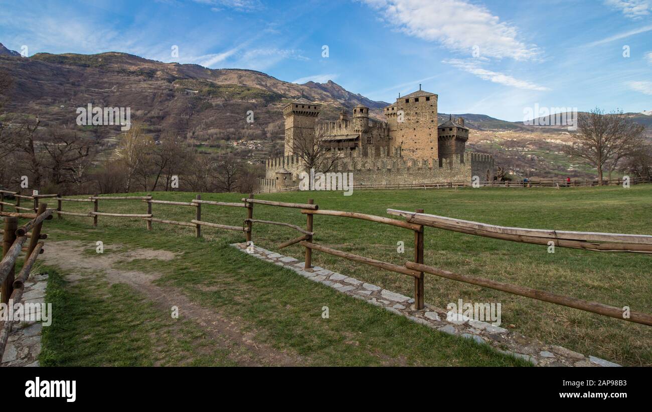Fenis castle architecture hi-res stock photography and images - Alamy