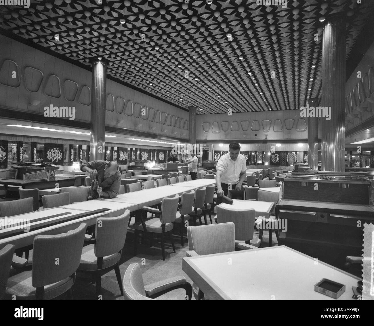 Inside shots of the Ms. Rotterdam Date: 6 July 1959 Stock Photo - Alamy