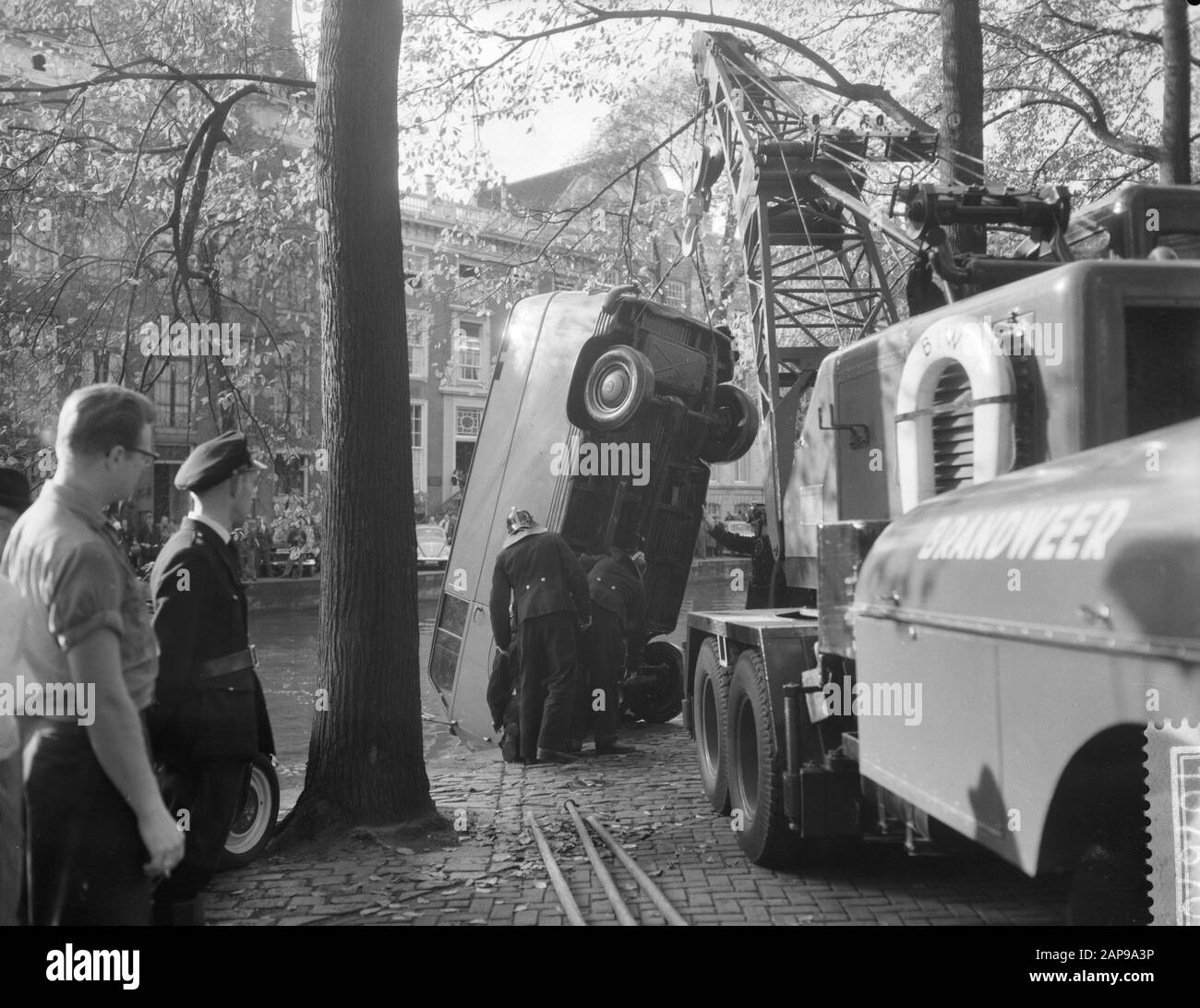 Auto te water in the Heerengracht Date: October 22, 1959 Keywords ...