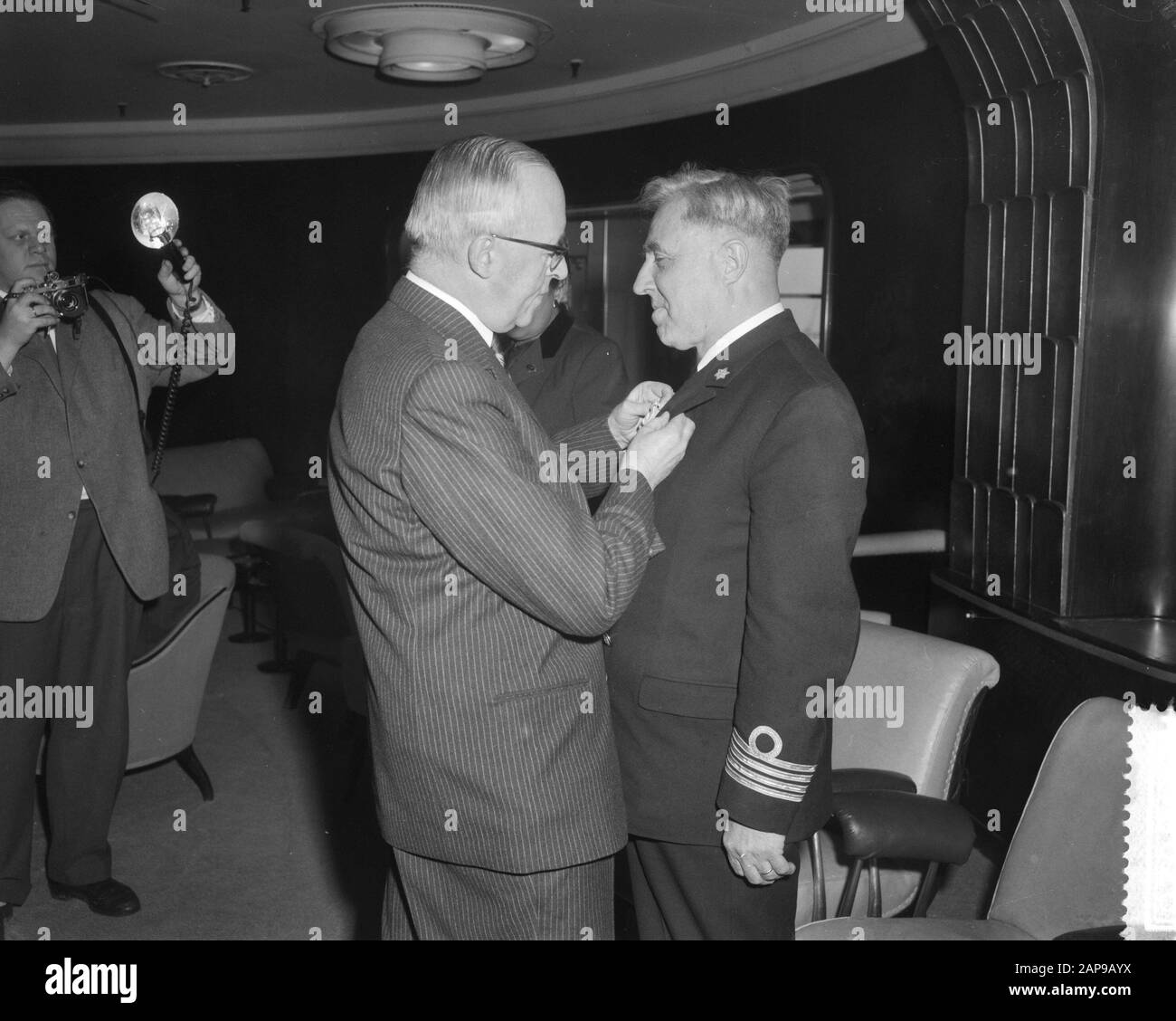 Farewell Commodore Fr. de Jonge as captain at the Royal Rotterdam Lloyd ...