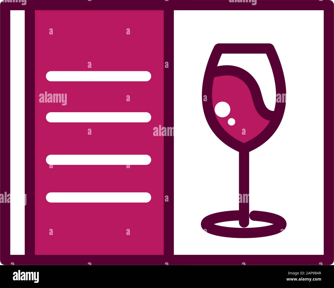 wine glass menu restaurant celebration drink beverage icon vector ...