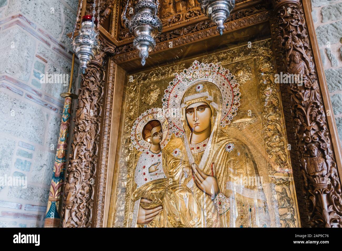 Meteora monastery interior hi-res stock photography and images - Alamy