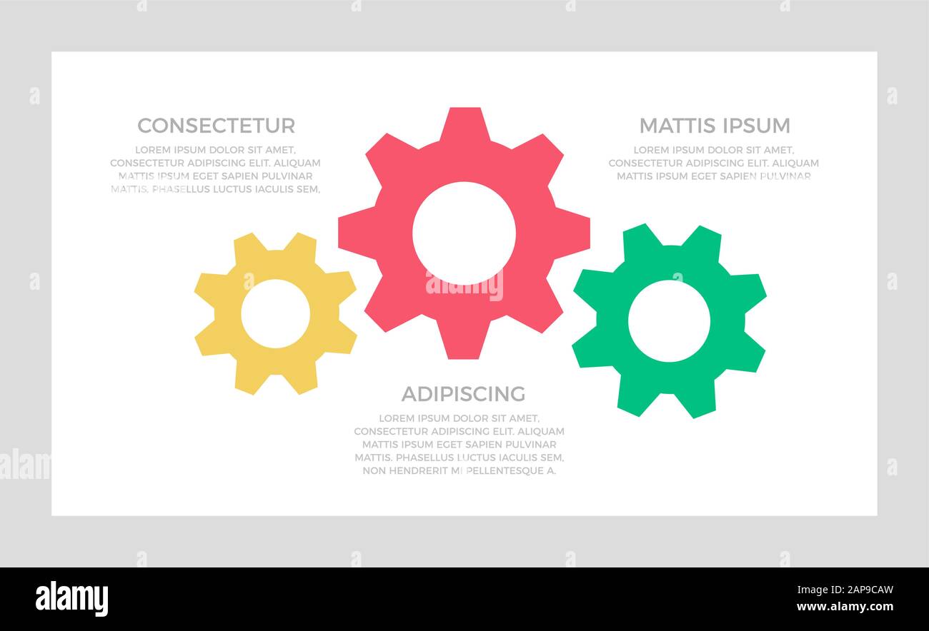 Set of yellow and red, green elements for infographic presentation ...