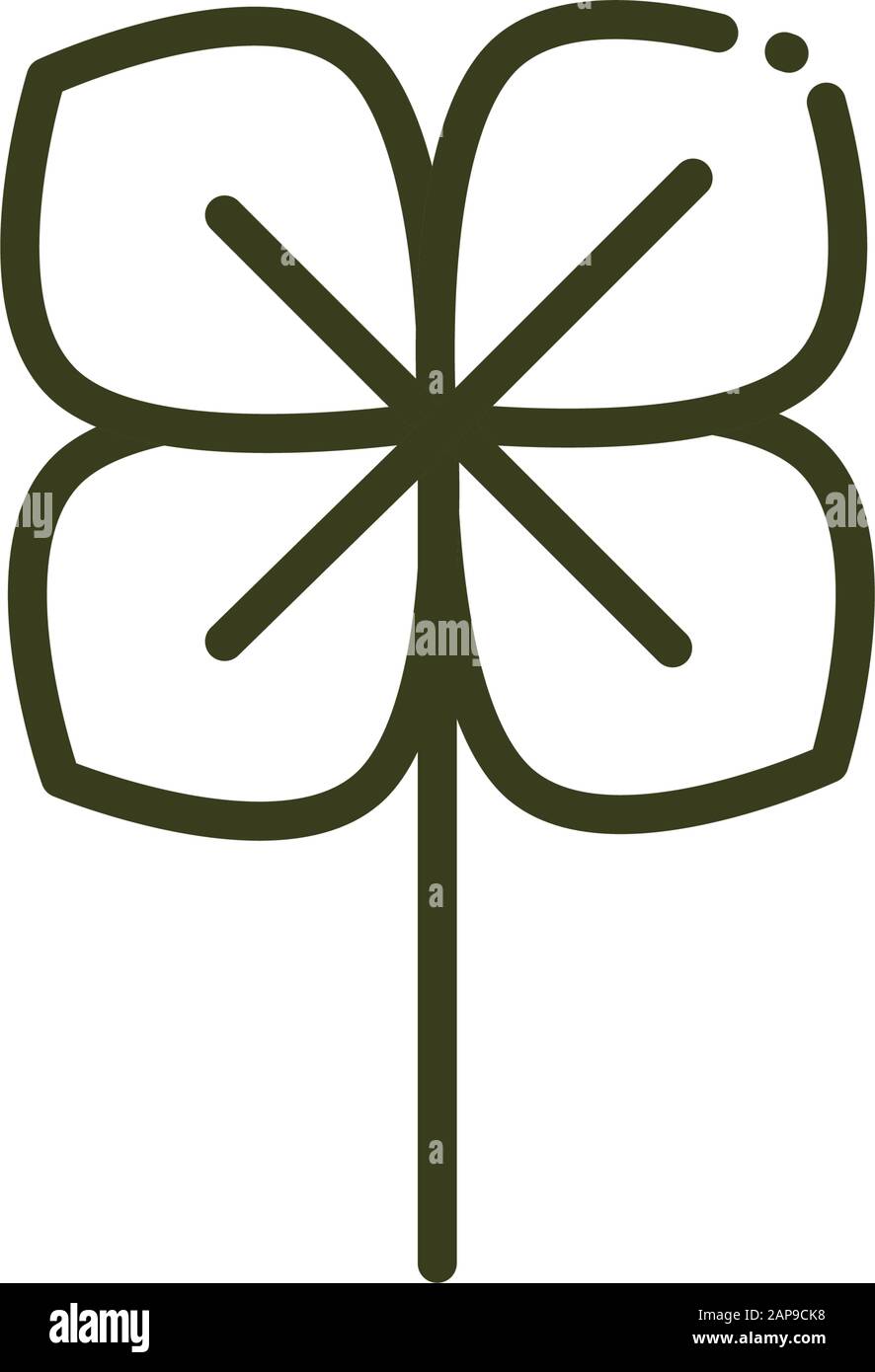 flower decoration ornament nature line design vector illustration Stock ...