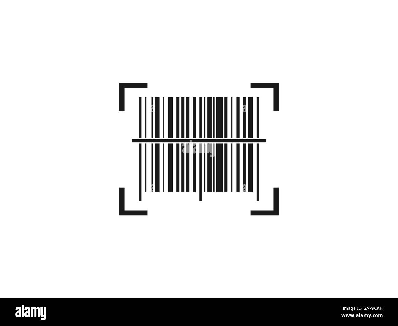 Vector illustration, flat design. Barcode code icon Stock Vector Image ...
