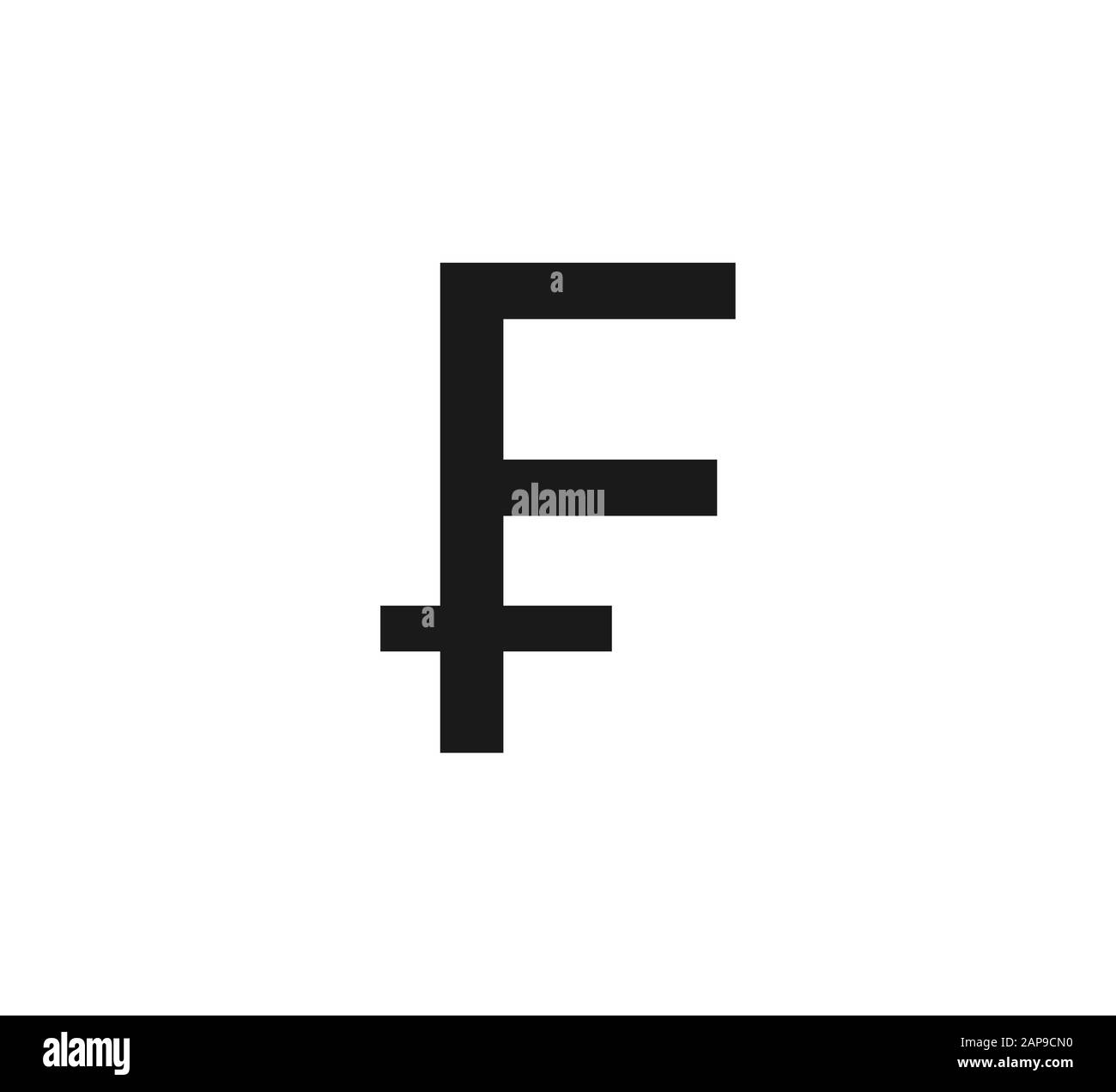 Swiss franc icon. Vector illustration, flat design Stock Vector Image ...